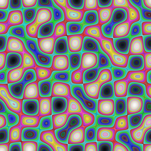 2D Projection of A Calabi–Yau-like Height Map With Colors Ordered Along ...