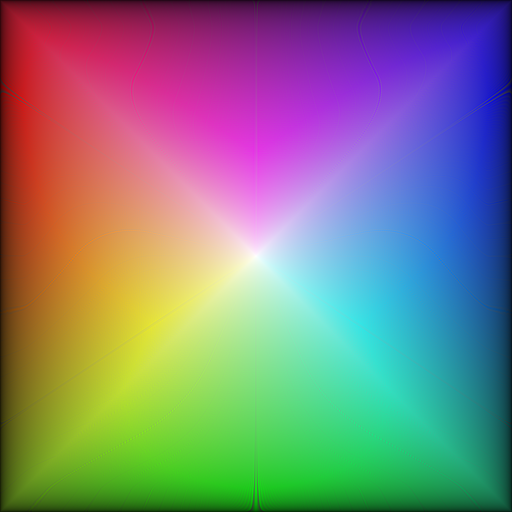 Color wheel v2 on allRGB