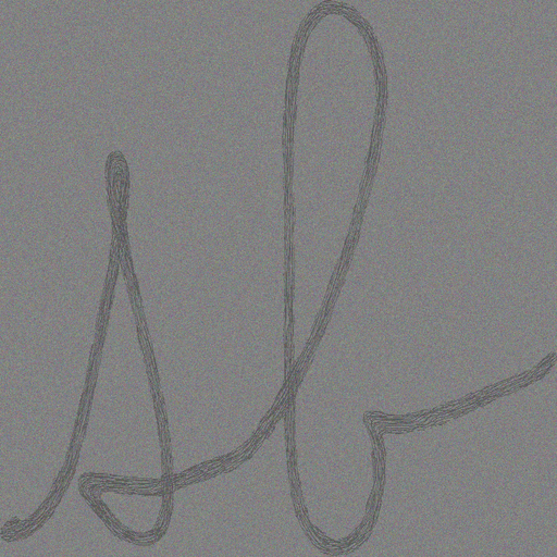 Custom art pencil signature - V1 on allRGB