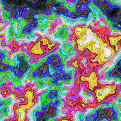 Domain warped simplex noise as HSV. on allRGB