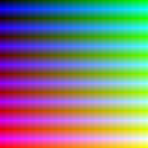 Gradient Lines on allRGB