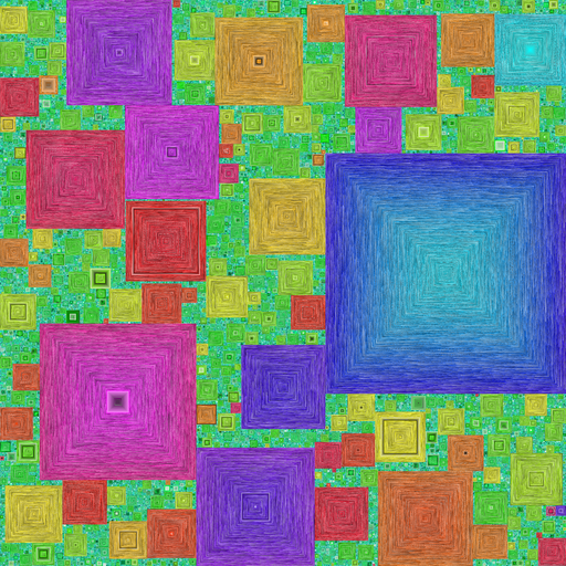 Growing Squares on allRGB