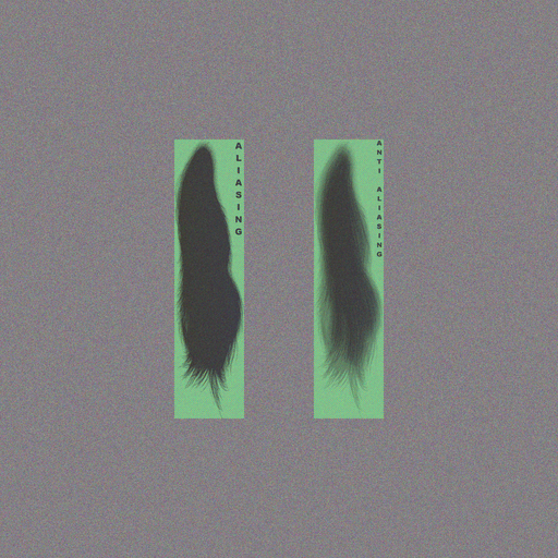 HAIR - aliasing VS anti-aliasing on allRGB