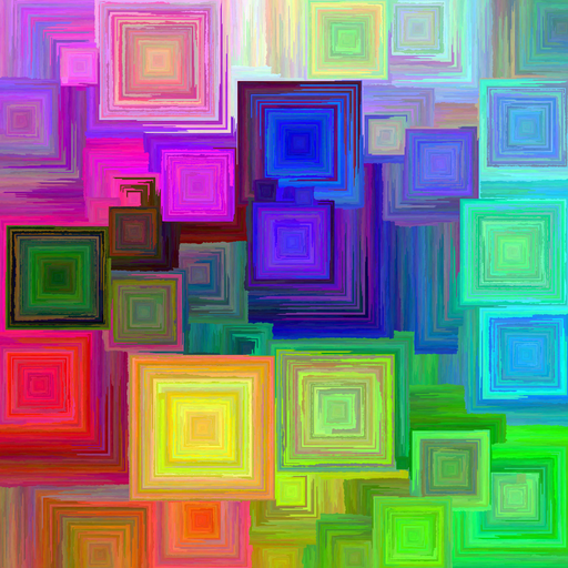 Hand-drawn Squares on allRGB