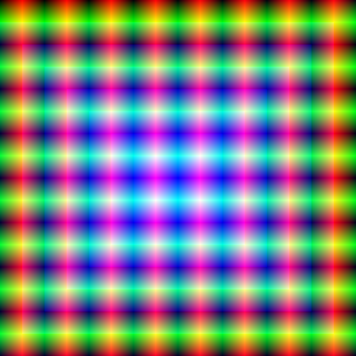 Psychedelic Grid on allRGB