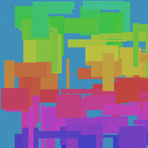 Rainbow Squares on allRGB